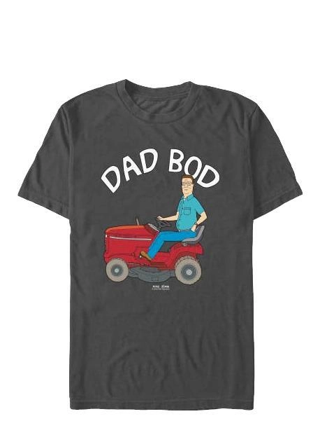 KING OF THE HILL This Is My Dad Bod Short Sleeve Graphic T-shirt - Charcoal