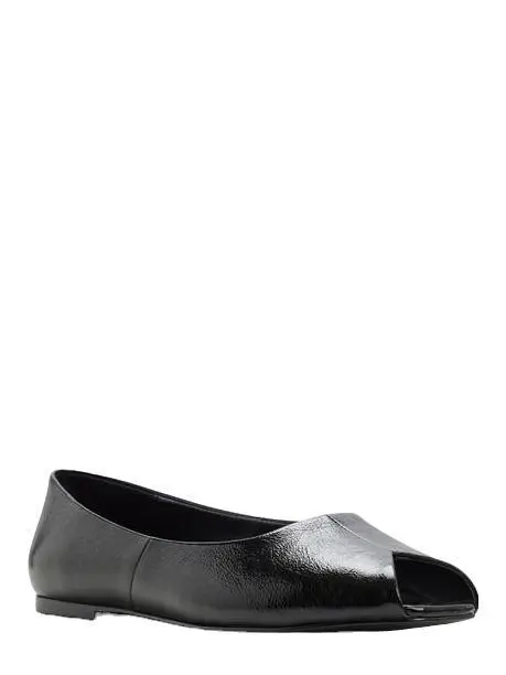 Aldo Peep Toe Flat - Black