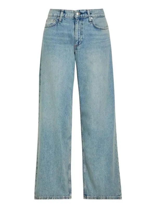 Rag & Bone Saige Low-rise Straight-leg Jeans - Light Blue