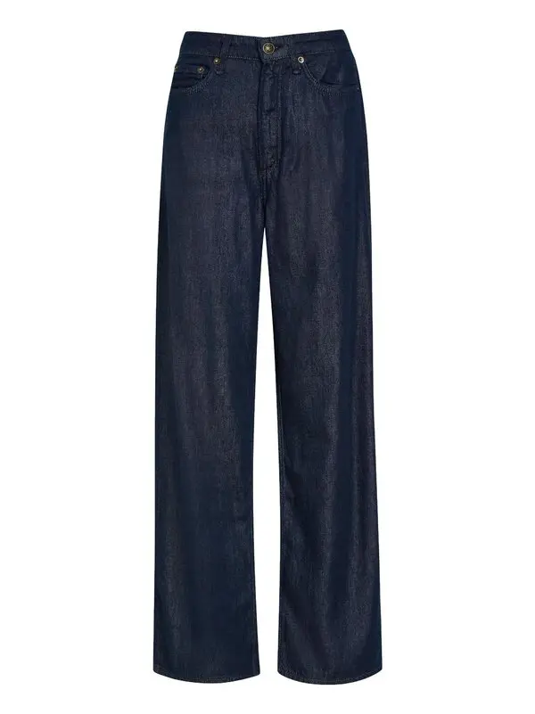 Rag & Bone Logan Wide-leg Jeans - Navy