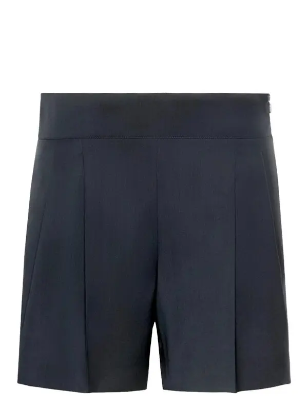 Max Mara Pleated Tailored Shorts - Black