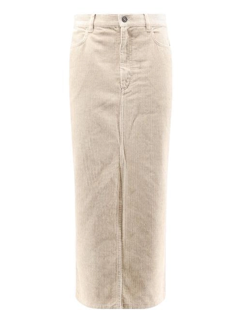 Isabel Marant Étoile Corduroy Maxi Skirt With Logo Patch - No
