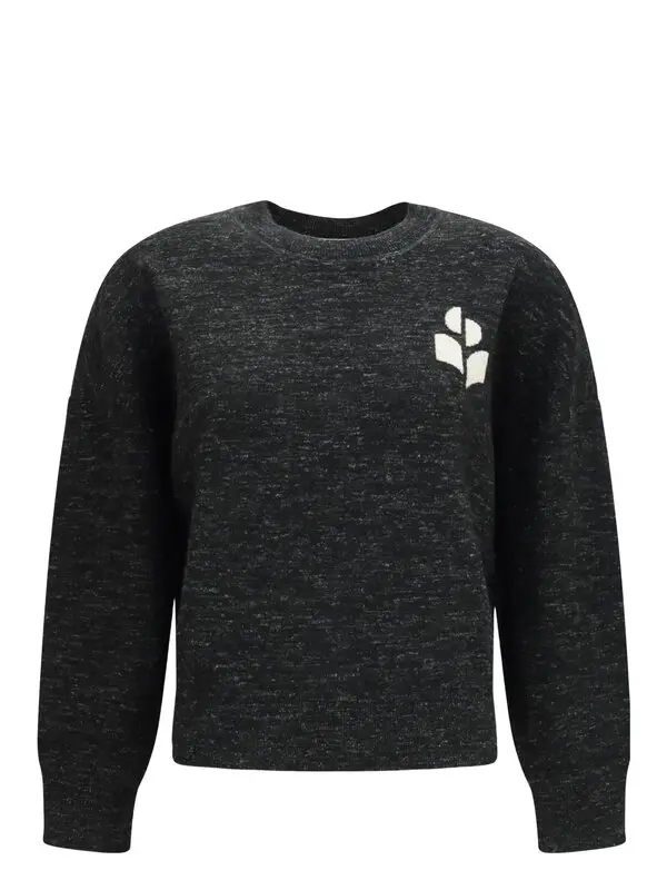 Isabel Marant Étoile Atlee Logo Knitted Jumper - Black