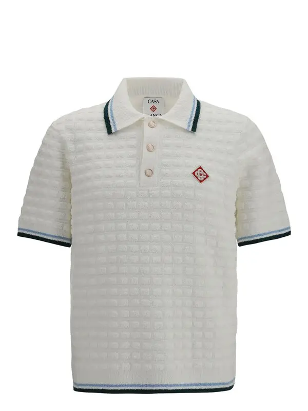 Casablanca Short-seeve Boucé Poo Mae - White