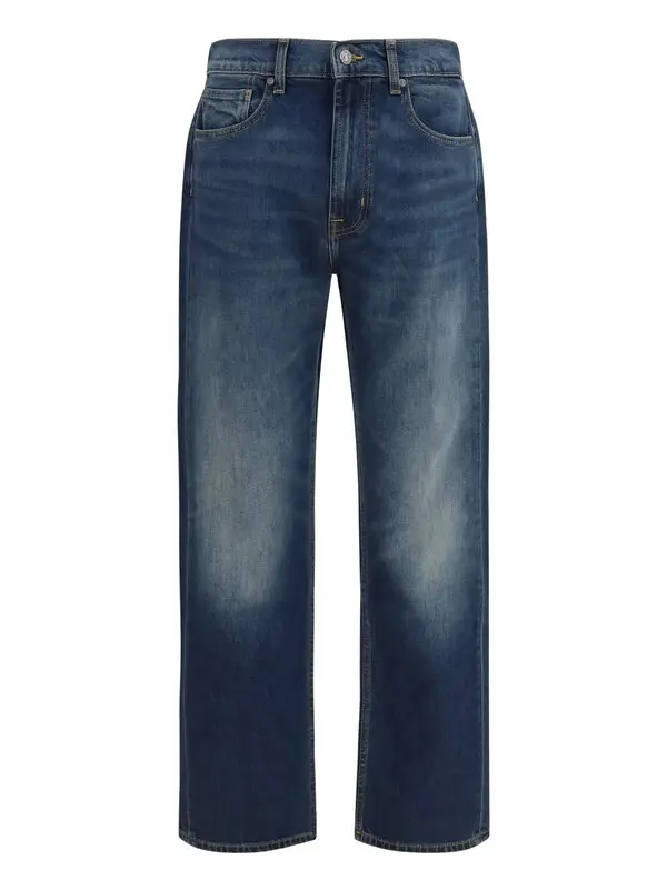 7 For All Mankind Straight-leg Denim Jeans - Blue
