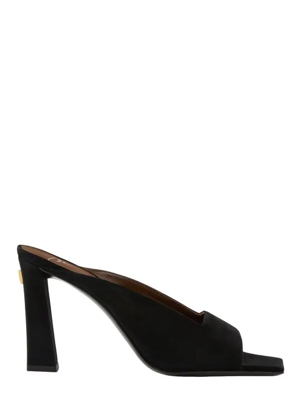 GIUSEPPE ZANOTTI Seal Mule 90 Suede Mules - Black