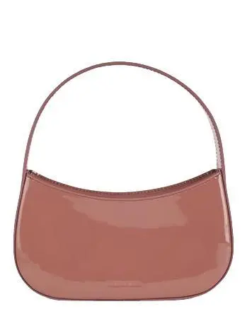 MANSUR GAVRIEL Bonbon Patent Leather Handbag - Brown