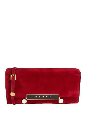 Marni Cross-body Bag In Cow Leather - Red