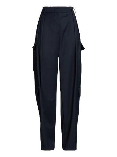 CARACTÈRE Cargo Pants In Polyester, Wool, Viscose, And Elastane - Blue