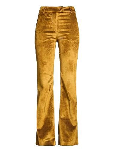 Momoni Flared Corduroy Pants - Gold