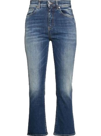 DEPARTMENT 5 Boot-cut Cropped Jeans With Stretch Fabric - Blue