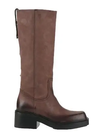 VIC MATIE Light Brown Leather Boots - Beige