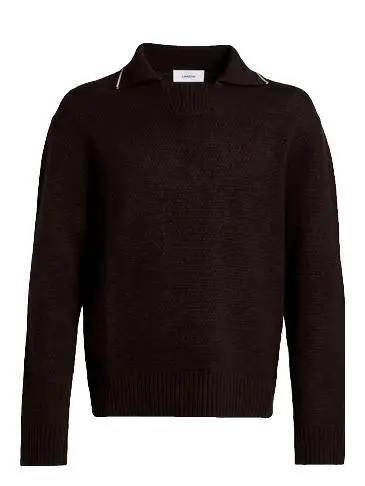 LARDINI Wool And Cashmere Knit Sweater - Brown