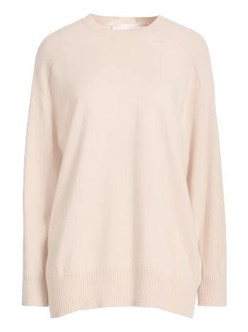 ANNA MOLINARI Wool Cashmere Crewneck Sweater - Blush