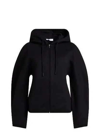 FERRAGAMO Cotton Zip-up Hoodie - Black