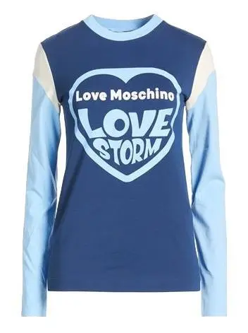 Moschino Cotton Elastane Printed T-shirt - Blue