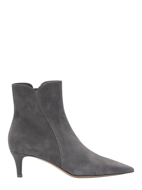 GIANVITO ROSSI Levy 55 Mm Ankle Boots - Grey