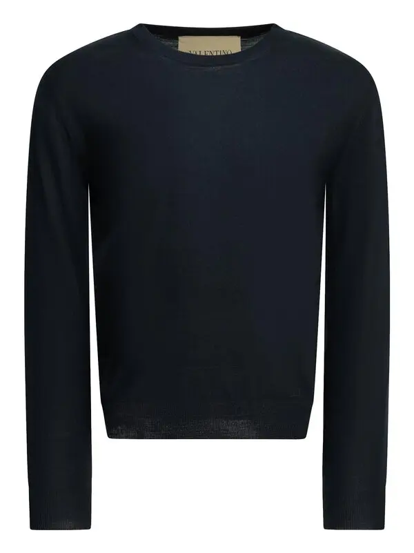 Valentino Garavani Vlogo Signature Crewneck Sweater - Blue