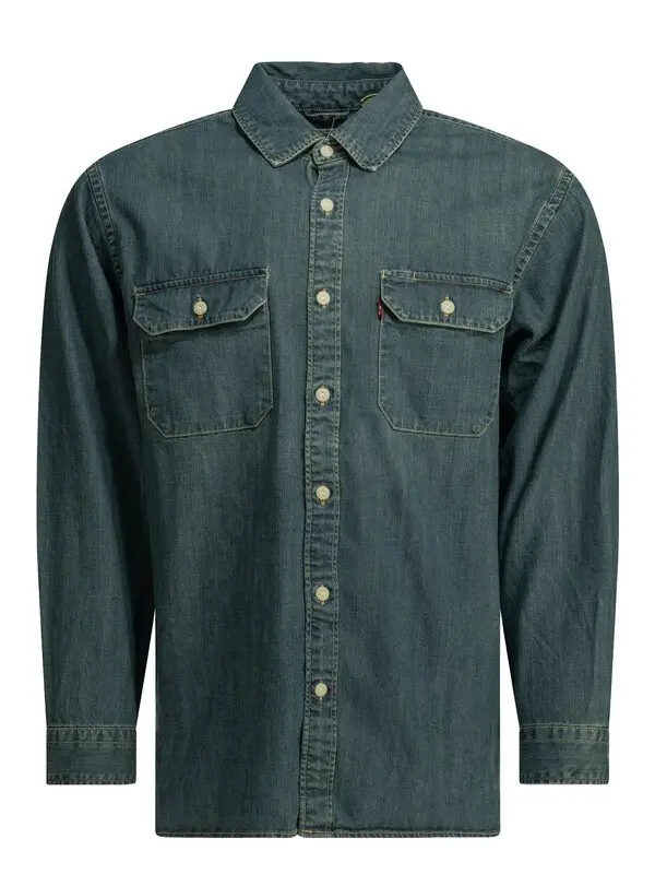 LEVI'S Jackson Casual Shirt With Classic Collar And Long Sleeves - Blue