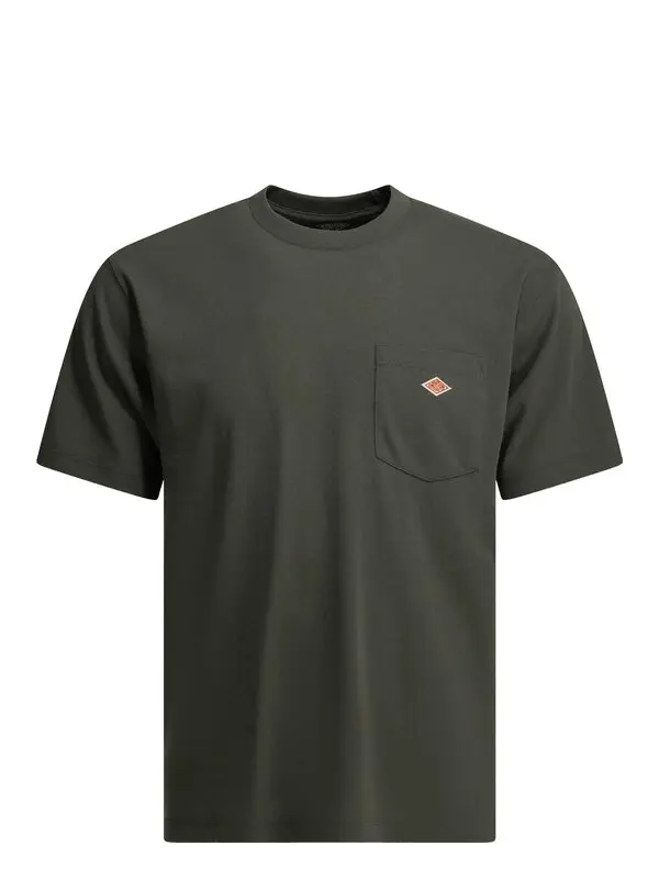 DANTON Pocket Crewneck T-shirt - Grey