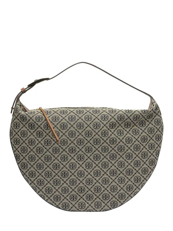 Tory Burch Monogram Shoulder Bag - Beige