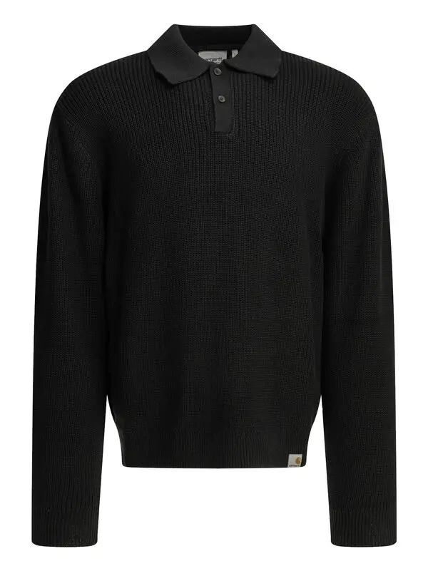 Carhartt Work In Progress Miles Polo Sweater - Black