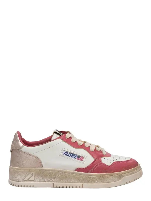 AUTRY Medalist Low Super Vintage Sneakers - Red