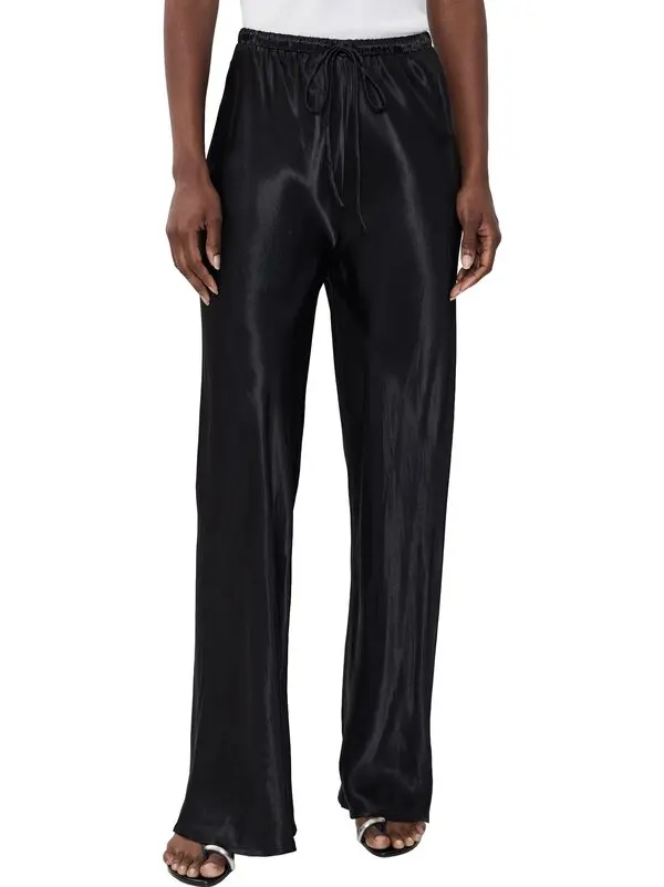 VRG GRL Rae Satin Pants - Black