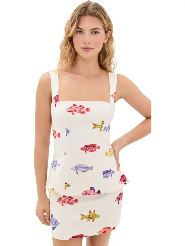 Hill House Home The Emma Top - Rainbow Fish