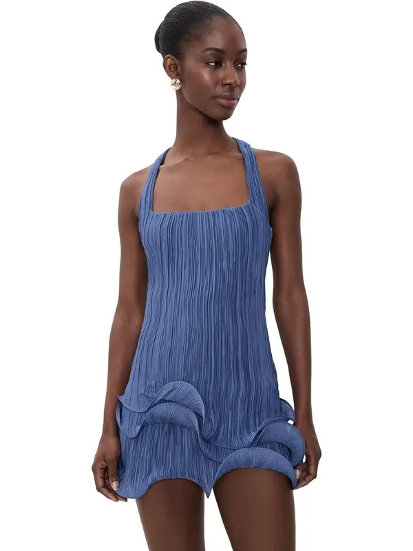 Cult Gaia Marsa Sculpted Mini Dress - Tide