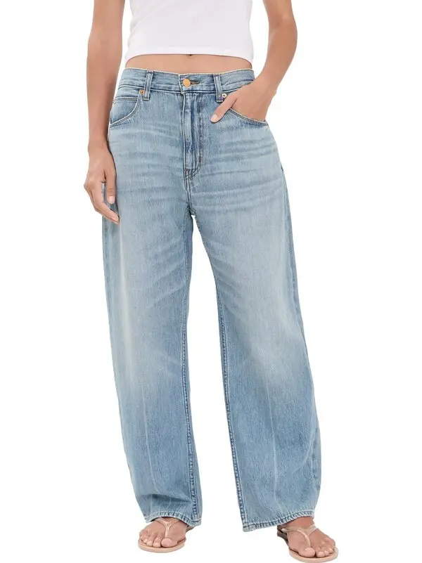 JAMIE HALLER The Crop Loose Jeans - Deep Blue
