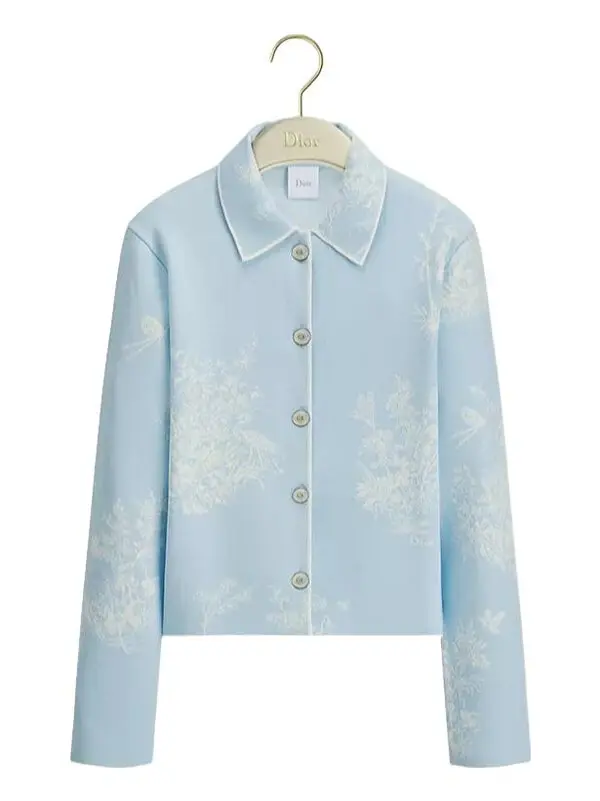 Dior Riviera Jacket With Cd Signature Buttons - Blue