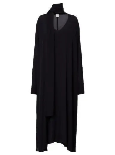 TOTEME Tie-neck Maxi Dress - Black