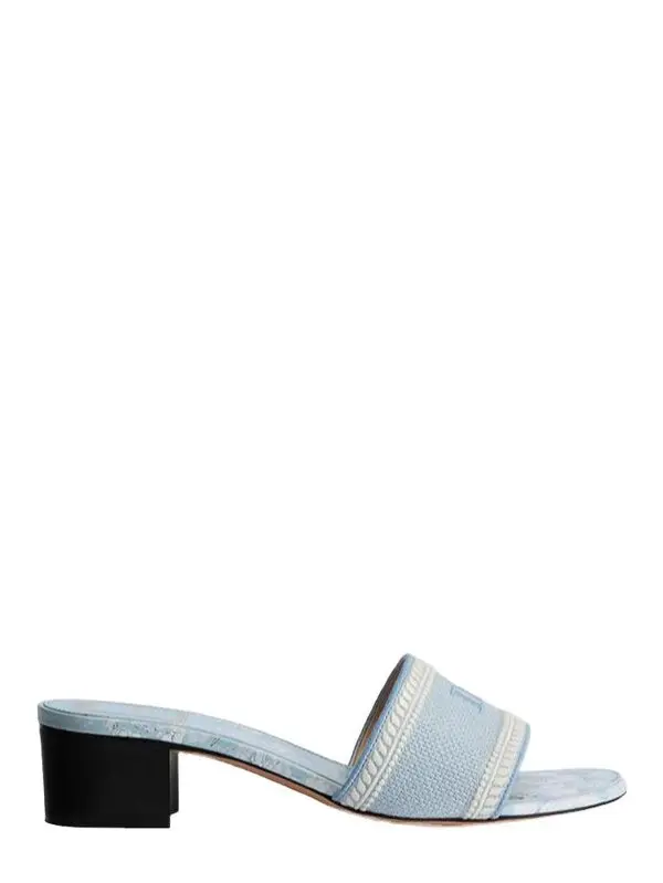 Dior Riviera Dway Heeled Slide - Multicolor