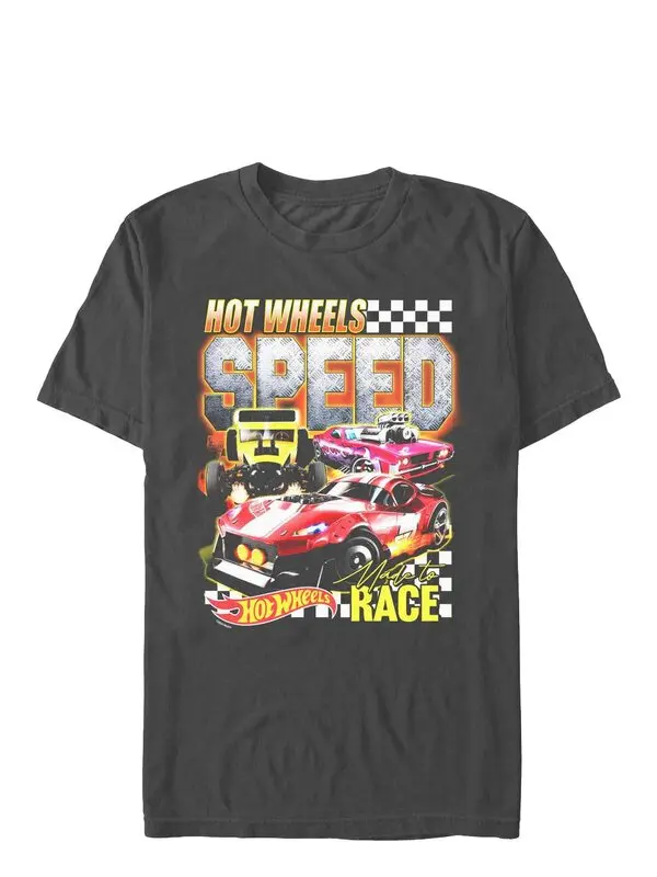 HOT WHEELS Speed Made To Race T Shirt - Charcoal