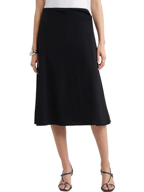 Nordstrom Twist Detail Maxi Skirt - Black