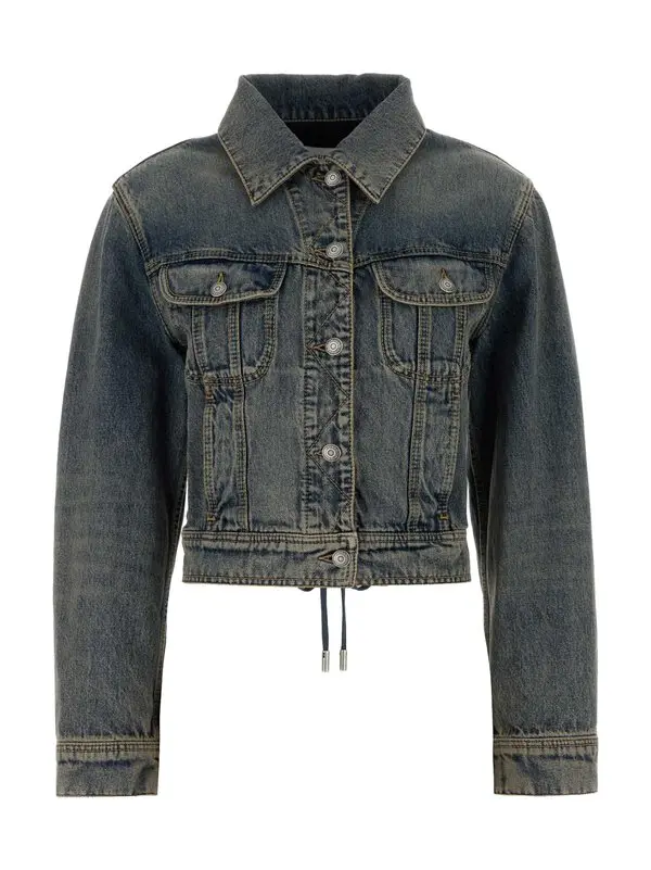 Alexander McQueen Cotton Denim Jacket - Blue
