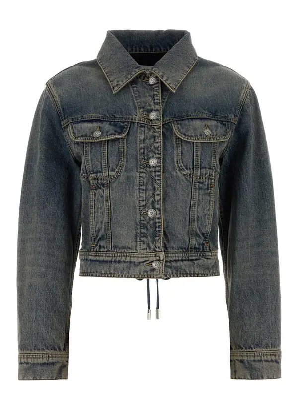 Alexander McQueen Cotton Denim Jacket - Blue