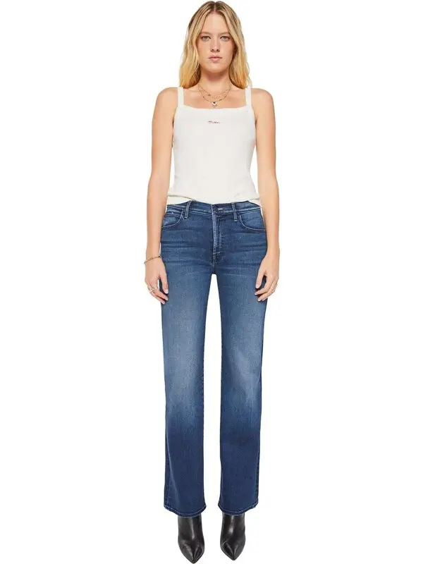 MOTHER The Kick It Homecoming High Jeans - Blue