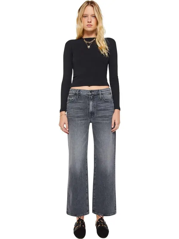 MOTHER The Dodger Flood Jeans - Black
