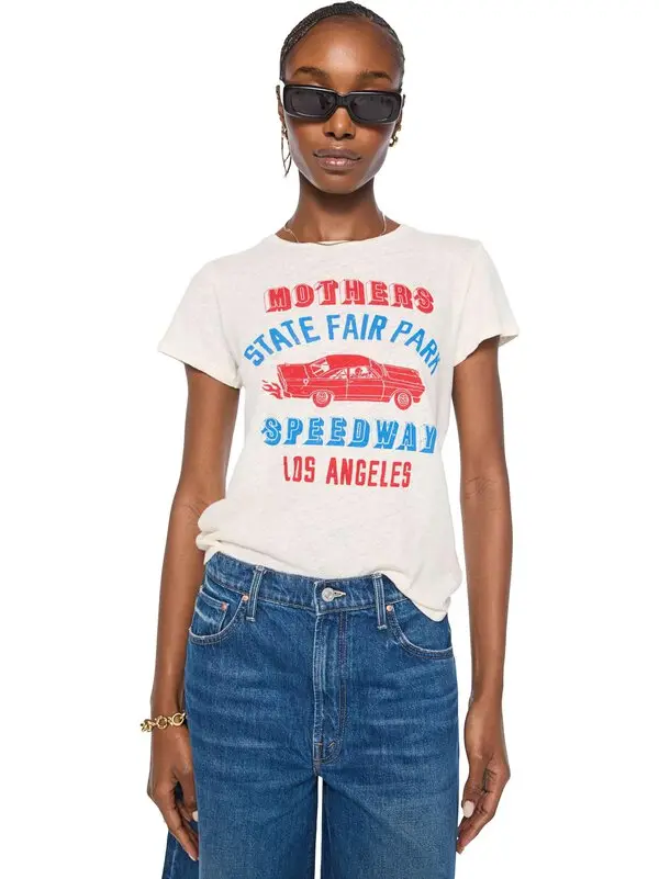 MOTHER The Lil Sinful Speedway Graphic T-shirt - Red