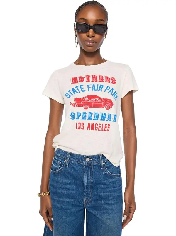 MOTHER The Lil Sinful Speedway Graphic T-shirt - Red