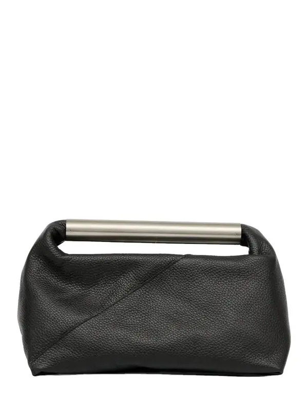 MAISON MARGIELA Leather Handbag With Top Handle - Black