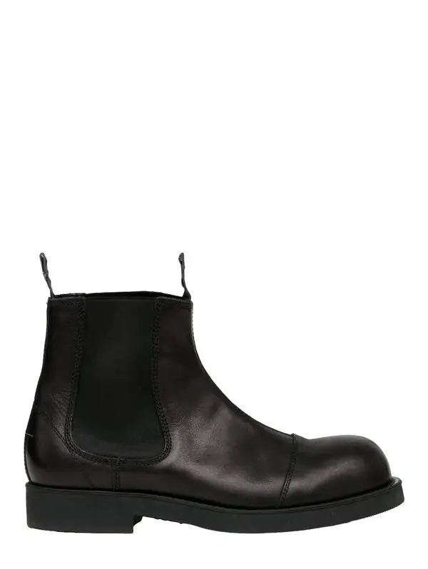 MAISON MARGIELA Leather Ankle Boots - Black