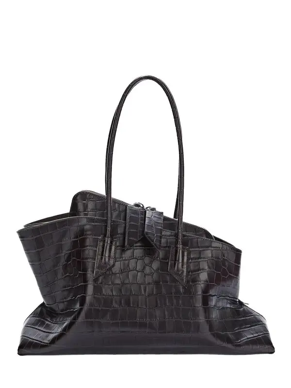 Attico Handbag "la Passeggiata" Medium Top Handle Bag - Brown