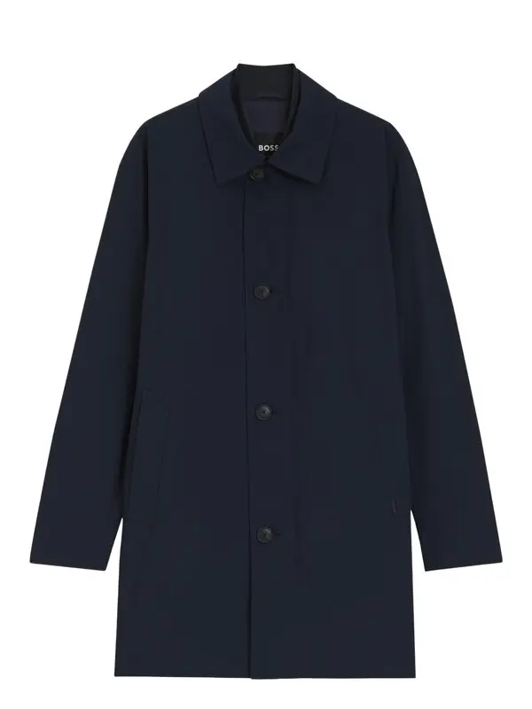 Hugo Boss Regular Fit Coat - Blue