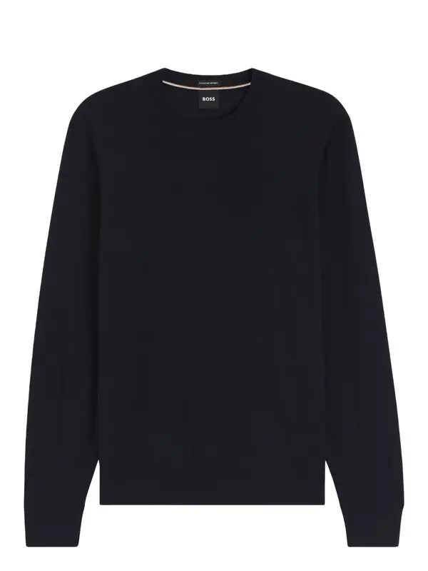 Hugo Boss Regular Fit Crew Neck Sweater - Blue