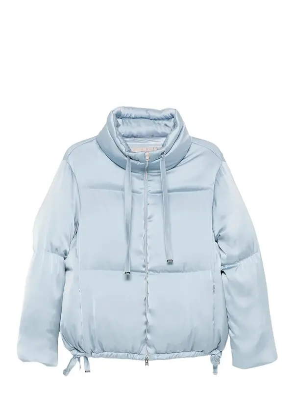 Herno Down Jacket With Stand Collar - Blue