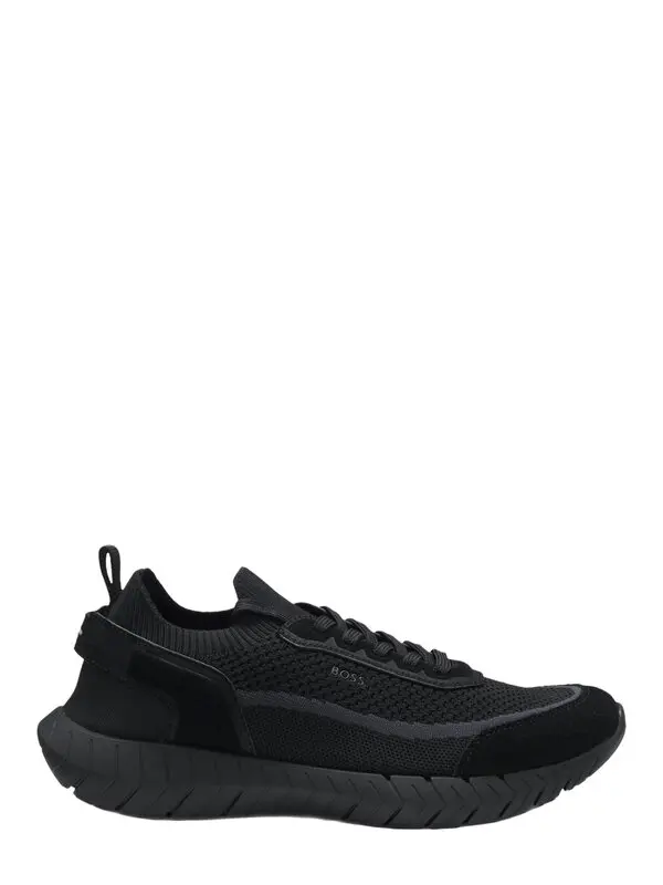 Hugo Boss Athletic Sneakers With Lace-up Closure - Black