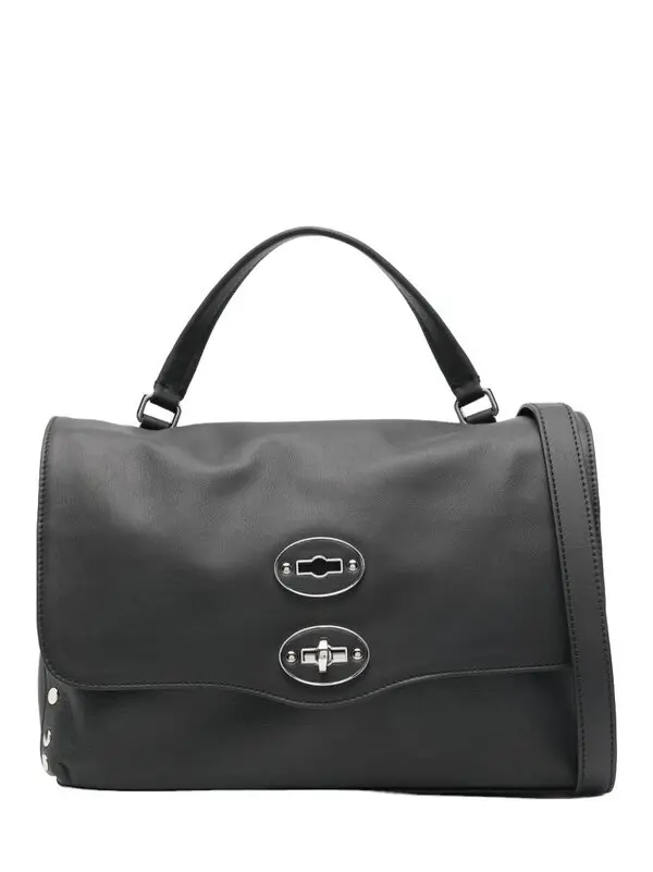 ZANELLATO Postina Saeta Leather Handbag - Black
